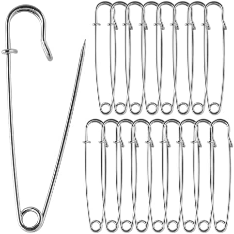 Amazon.com: 30 Pack Large Safety Pins, 4" Heavy Duty Blanket Pins for ...