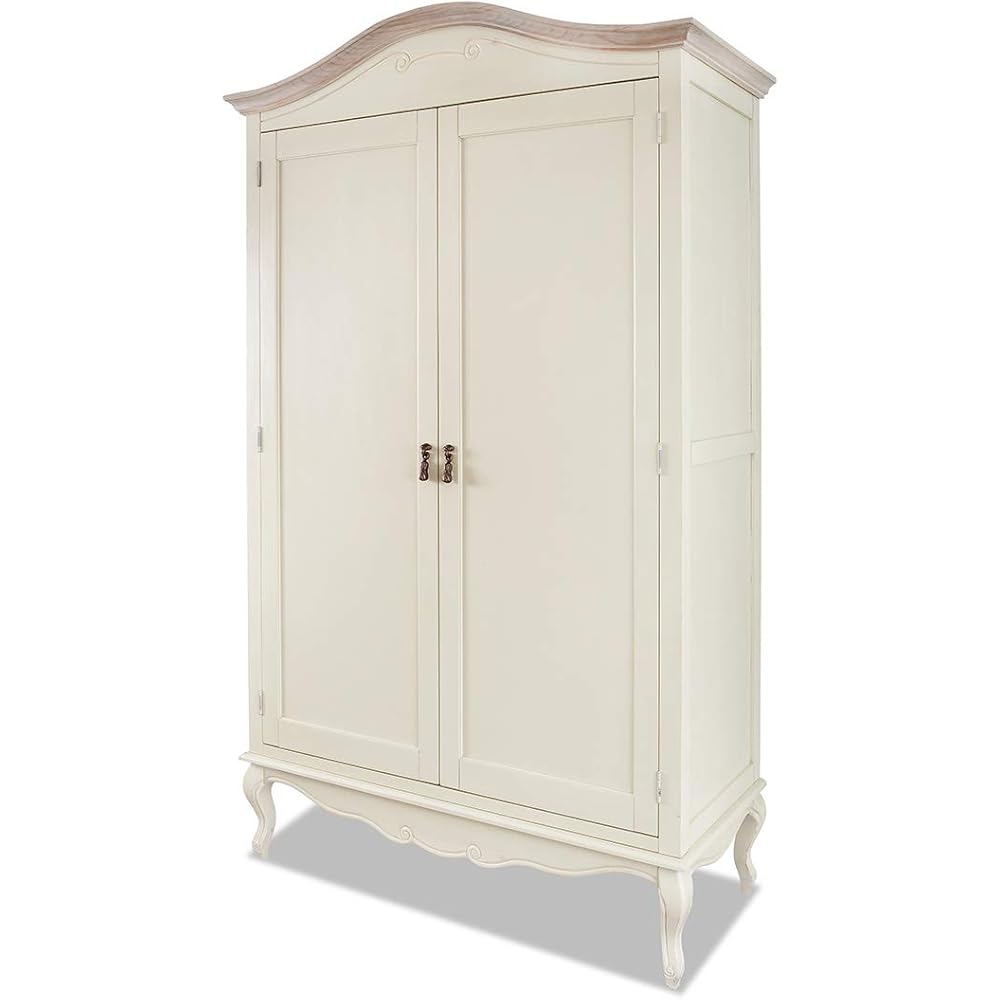 Juliette Shabby Chic Champagne Double Wardrobe, Stunning large cream ...