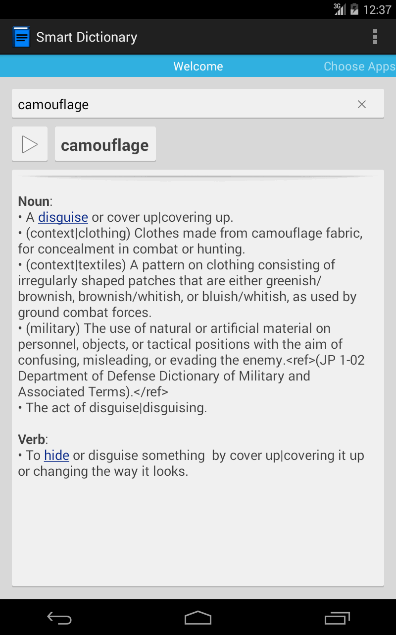 Smart Dictionary - App on Amazon Appstore