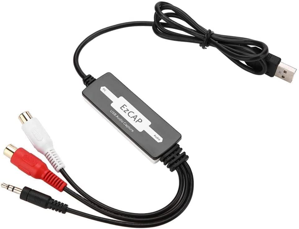 USB Audio Interface Recording Converting Adapter – 3.5mm TRS & R/L ...