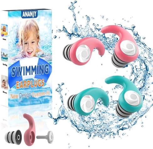 Amazon.com: Waterproof Swimming Ear Plugs for Kids - 2 Pairs of ...