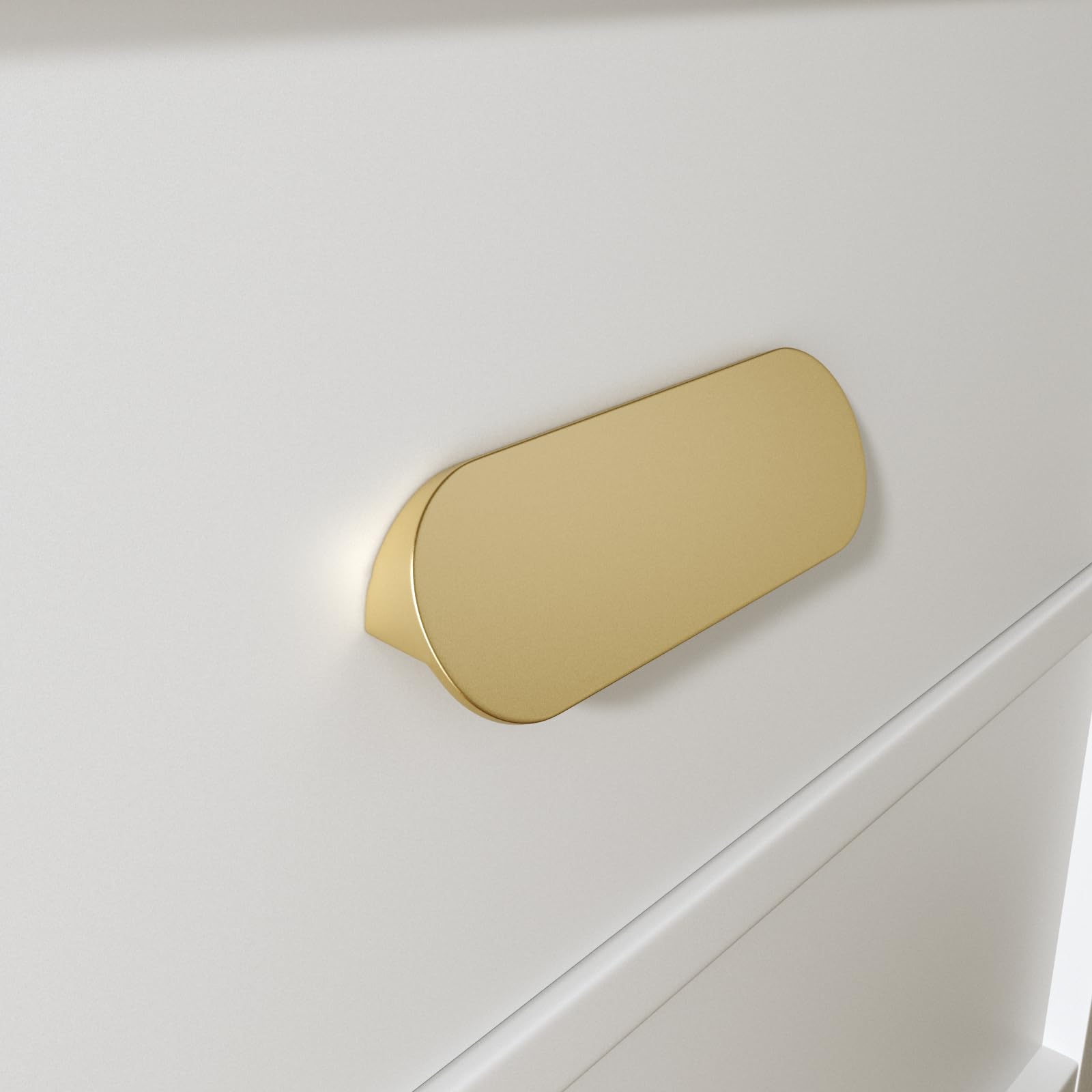 Snapklik.com : Peaha 20 Pack Matte Gold Finger Pulls For Cabinets ...