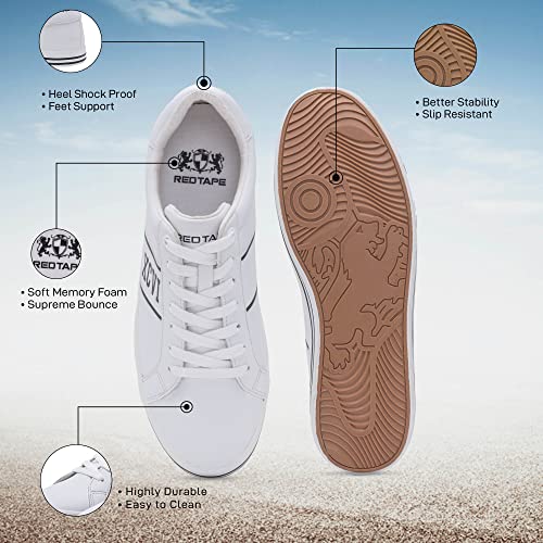 Buy Red Tape Casual Sneakers for Men- Elevated Look, Lace-Up Comfy ...