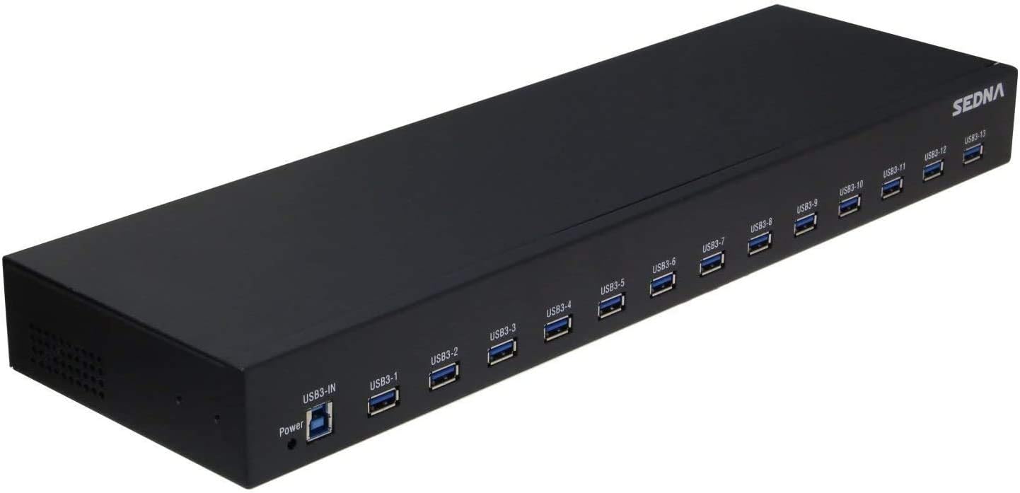 Amazon.com: 10 Port USB 3.1 Gen I Hub (5Gbps) - 10 Inch 1U Rack Mount ...