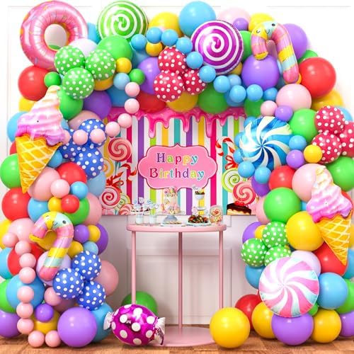 Amazon.com: Mishopy 159 Candyland Party Decorations Two Sweet Birthday ...