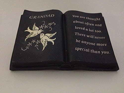 Grandad Slate Grey Memorial Book – Dove & Diamante Detail – Grave ...
