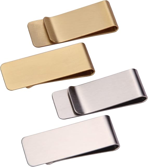 Money Clips, 4 Pack Wallet Clips, Minimalism and Classic, Men’s Money ...