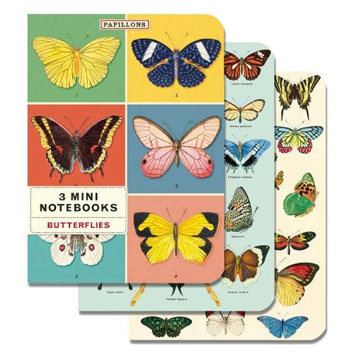 Cavallini & Co. 3 Pc. Mini Notebook Set, NBBTR/MINI (Butterflies ...