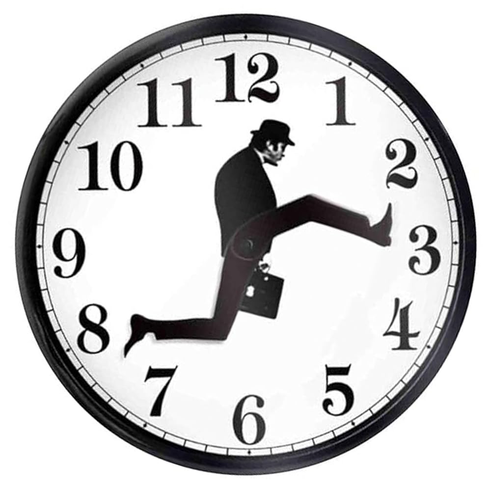 Easylife Ministry Of Silly Walks Clock (24cm Diameter). Silent Clock ...