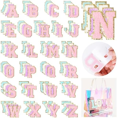 Amazon.com: Self-Adhesive Chenille Letters Patches: NICEVINYL 104PCS ...
