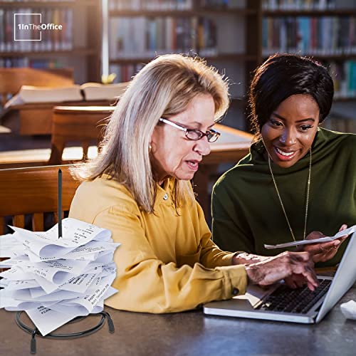 Snapklik.com : 1InTheOffice Wire Receipt Spindle,Black Receipt Holder ...