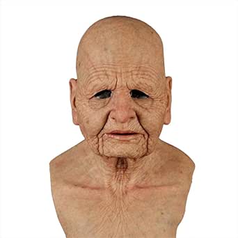 Amazon.com: Another Me The Elder Mask - Realistic Old Man/Woman Mask ...