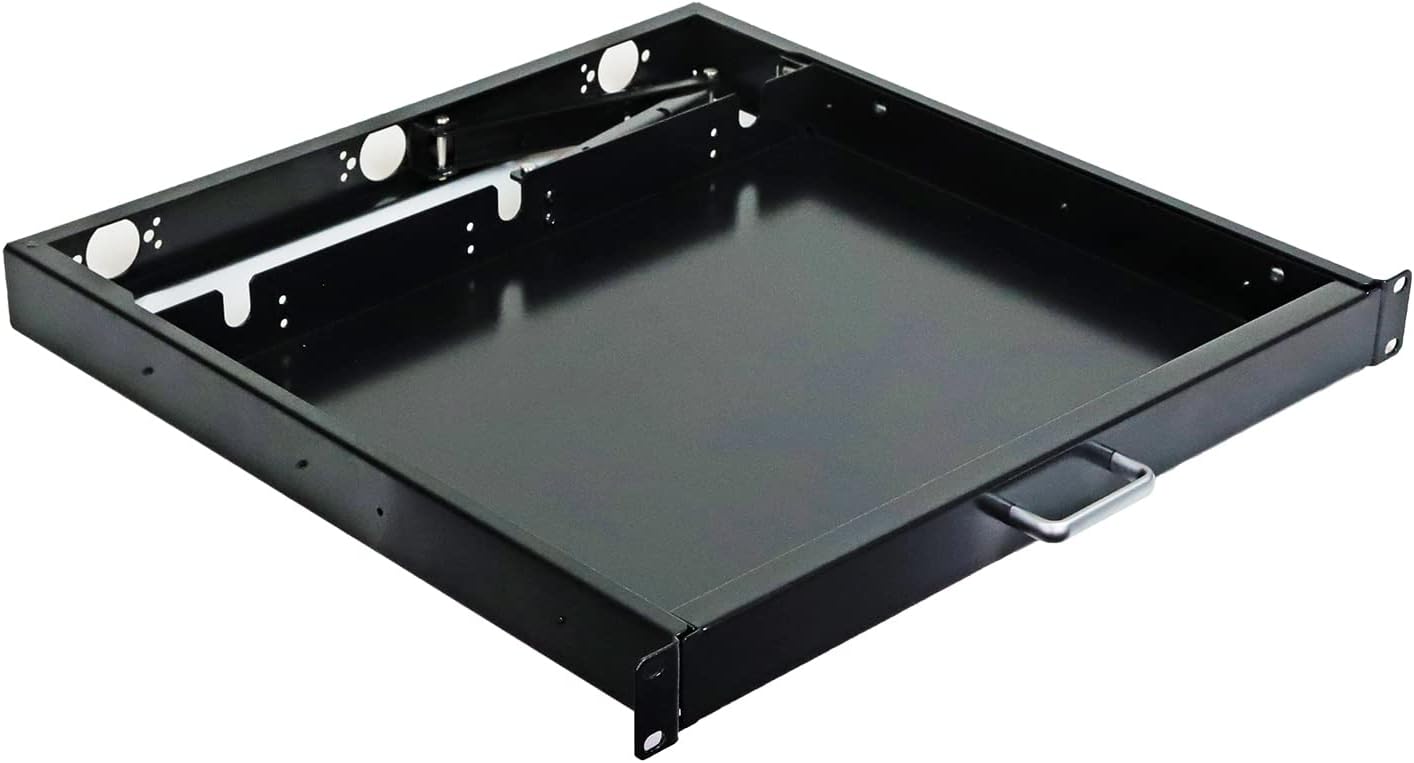 Amazon.com: RAISING ELECTRONICS 1U Rack Mount Sliding Keyboard Tray ...