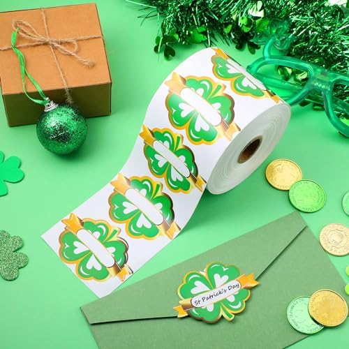 Amazon.com : Harloon 1000 Pcs St. Patrick's Day Shamrock Name Tag Irish ...