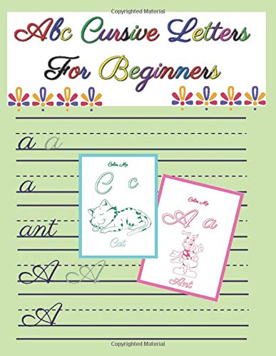 Buy ABC Cursive Letters For Beginners: Handwriting Alphabet Uppercase ...