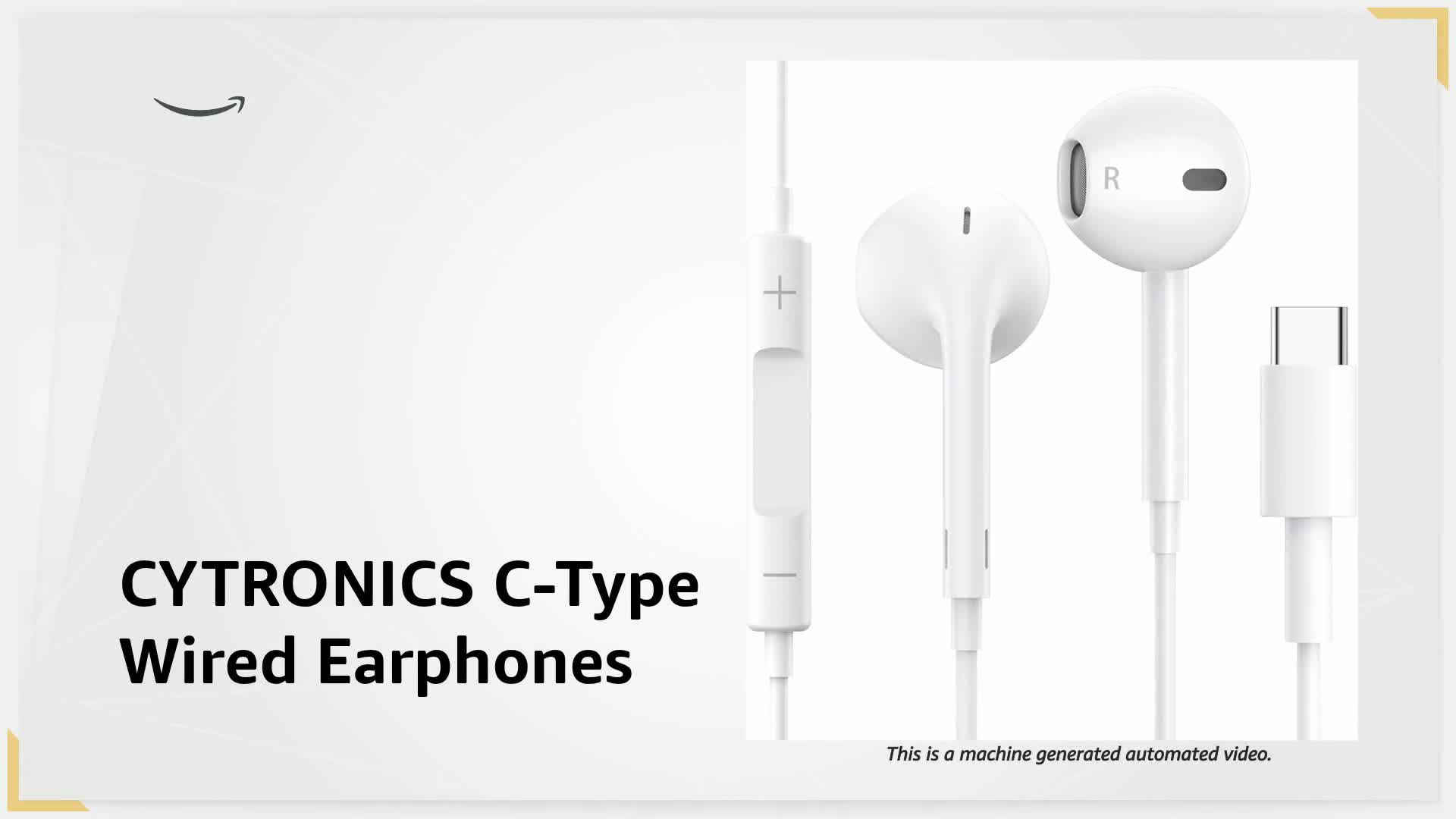 Watch CYTRONICS C-Type Wired Earphones on Amazon Live