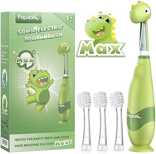 Amazon.com : Papablic BabyHandy 2-Stage Baby Sonic Electric Toothbrush ...