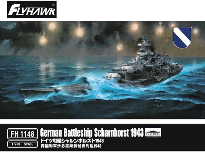 Amazon.com: MRY-SFW Flyhawk FH1148 1/700 German Battleship Scharnhorst ...