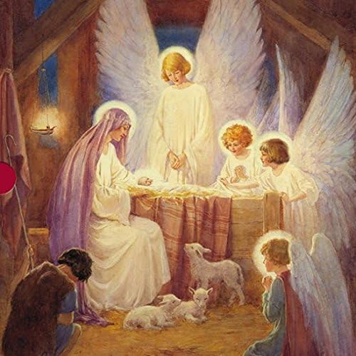 Fine Art Christmas Cards (MED8049) - Angels Gathering - Box of 16 Cards ...