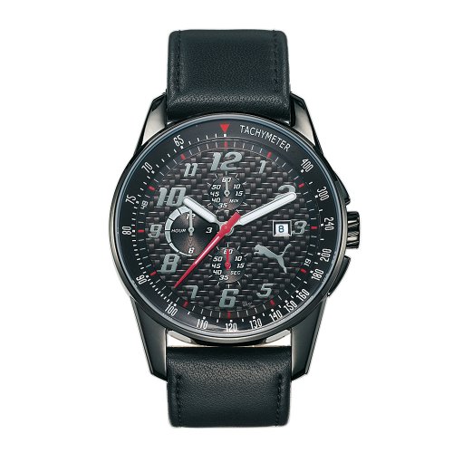 PUMA Men's PU14175A0201.039 Race Chronograph Tachymeter Watch : Amazon ...