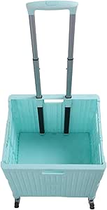 Foldable Utility Cart, Collapsible Rolling Box Heavy Load Bearing ...