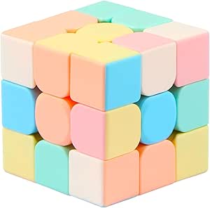 Amazon.com: Teqooza Macaron Stickerless Speed Cube, 3x3x3 Magic Cube ...