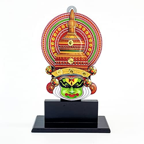 Buy Angroos Handcrafted Kathakali Mask from Kerala - Traditional Home ...