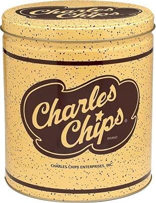 Amazon.com : Charles Chips Original Potato Chips 1 Pound Tin : Potato ...