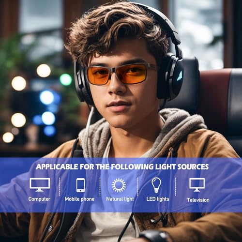 Snapklik.com : Gaming Glasses For Men Anti Blue Light Computer Glasses ...