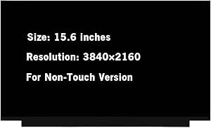 Amazon.com: 15.6" Screen Replacement for NE156QUM-NZ3 40Pin Non-Touch LCD UHD 3840x2160 LED ...