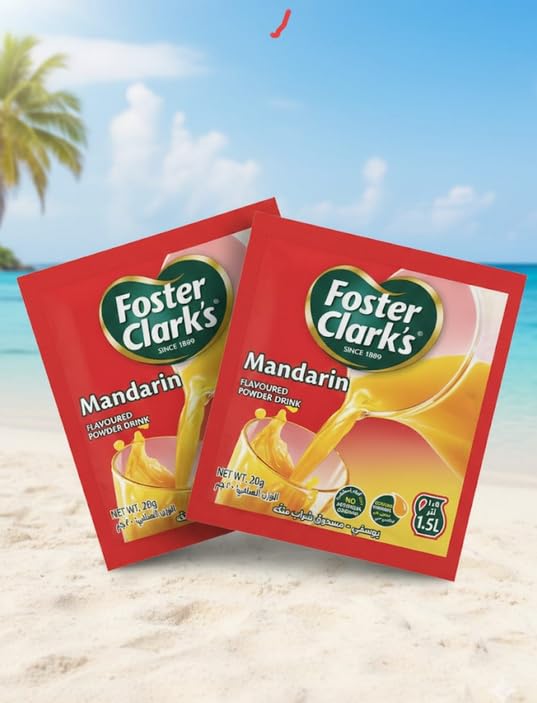 Foster Clark's Mandarin Flavoured Powder Drink, 20g, Pack of 2 Sachets ...