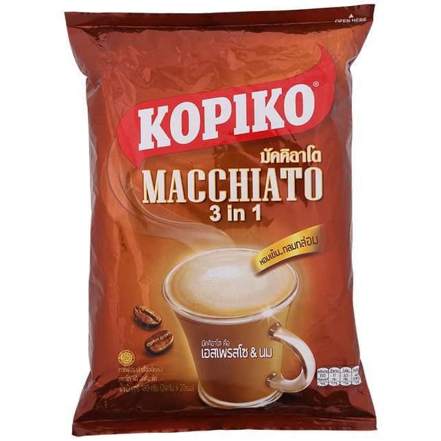 KOPIKO Macchiato 3-in-1 Premix Coffee Espresso & Milk, 400G : Amazon.in ...