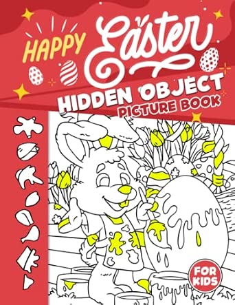 Happy Easter Hidden Object Picture Book For Kids: Funny Activities ...