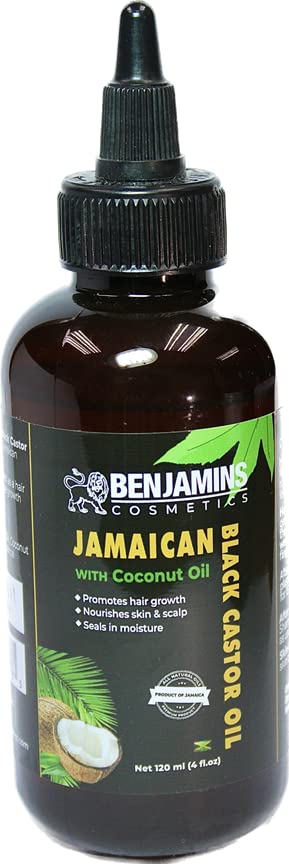 Amazon.com: Benjamins Cosmetics Jamaican Black Castor Oil with Coconut ...