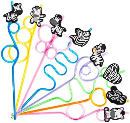 Amazon.com: 24 PCS Capybara Drinking Crazy Straws for Kids | Brown ...