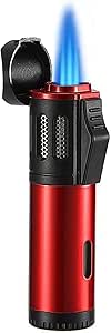 Amazon.com: Zoocura Triple Jet Flame Butane Gas Lighter Adjustable Windproof Pocket Lighter ...