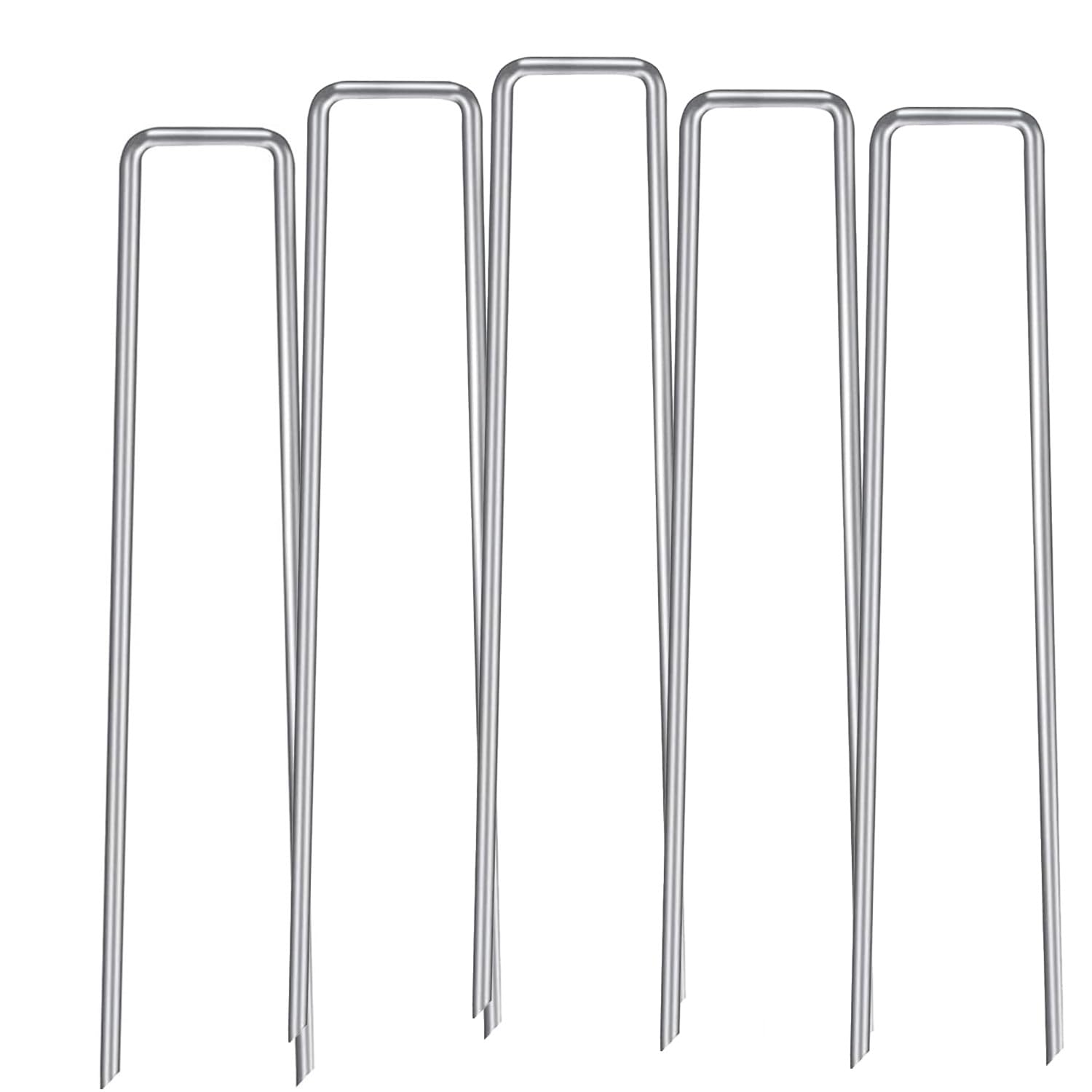 Snapklik.com : 10 Pcs 6 Inch Garden Stakes Galvanized Landscape Staples ...