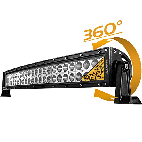 Eyourlife LED Flush Mount Pods, 32" 180W Curved Led Light Bar LED 34 ...
