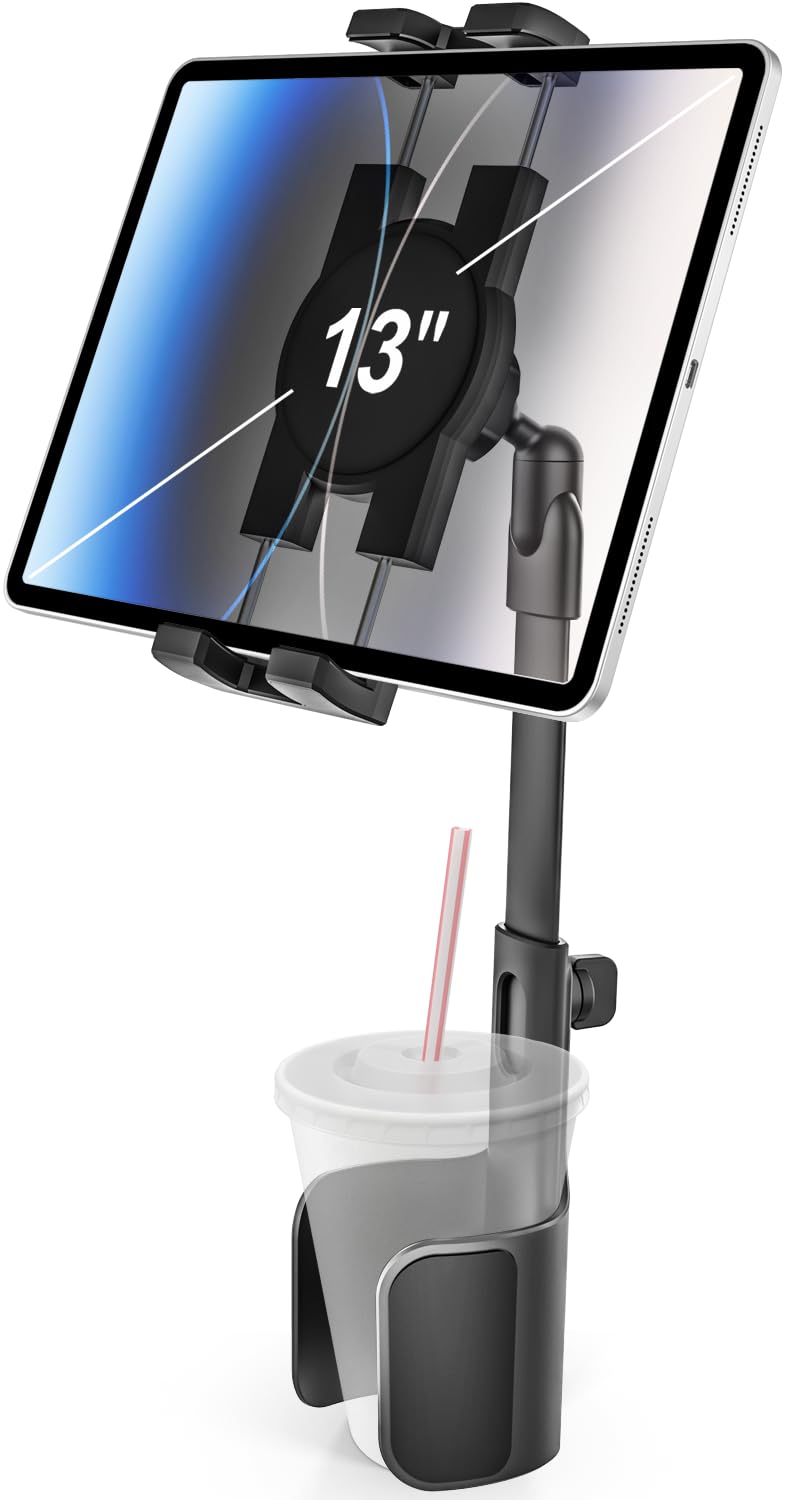 Amazon.com: woleyi Cup Holder Tablet Holder for Car Mount - [3 in 1 ...