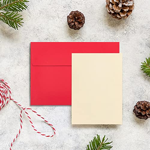Snapklik.com : 50 Pack Red Envelopes, 5 X 7 Inch Envelopes,A7 Envelopes ...