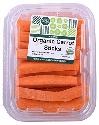 Amazon.com: Whole Foods Market Organic Carrot Sticks, 15 OZ : Grocery ...