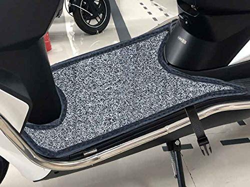 visionrabbit Anti Skid Curly Scooter/Scooty Foot Mats (Grey Black) for ...