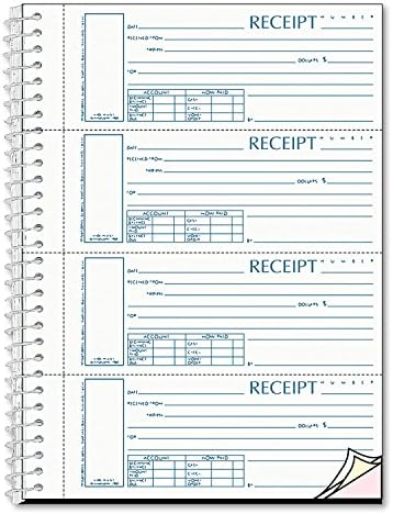 Amazon.com : Adams Money and Rent Receipt Books New Color Cover, 3 Part ...