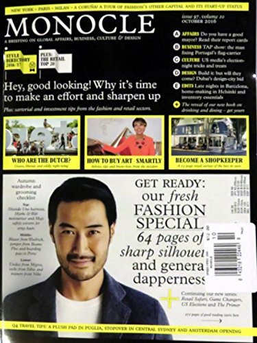 Monocle Magazine (October, 2016) Issue 97, Volume 10: Monocle: Amazon ...