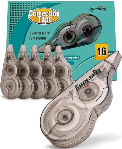 Amazon.com : Lzerking Correction Tape 16 Packs, Whiteout Tape for ...