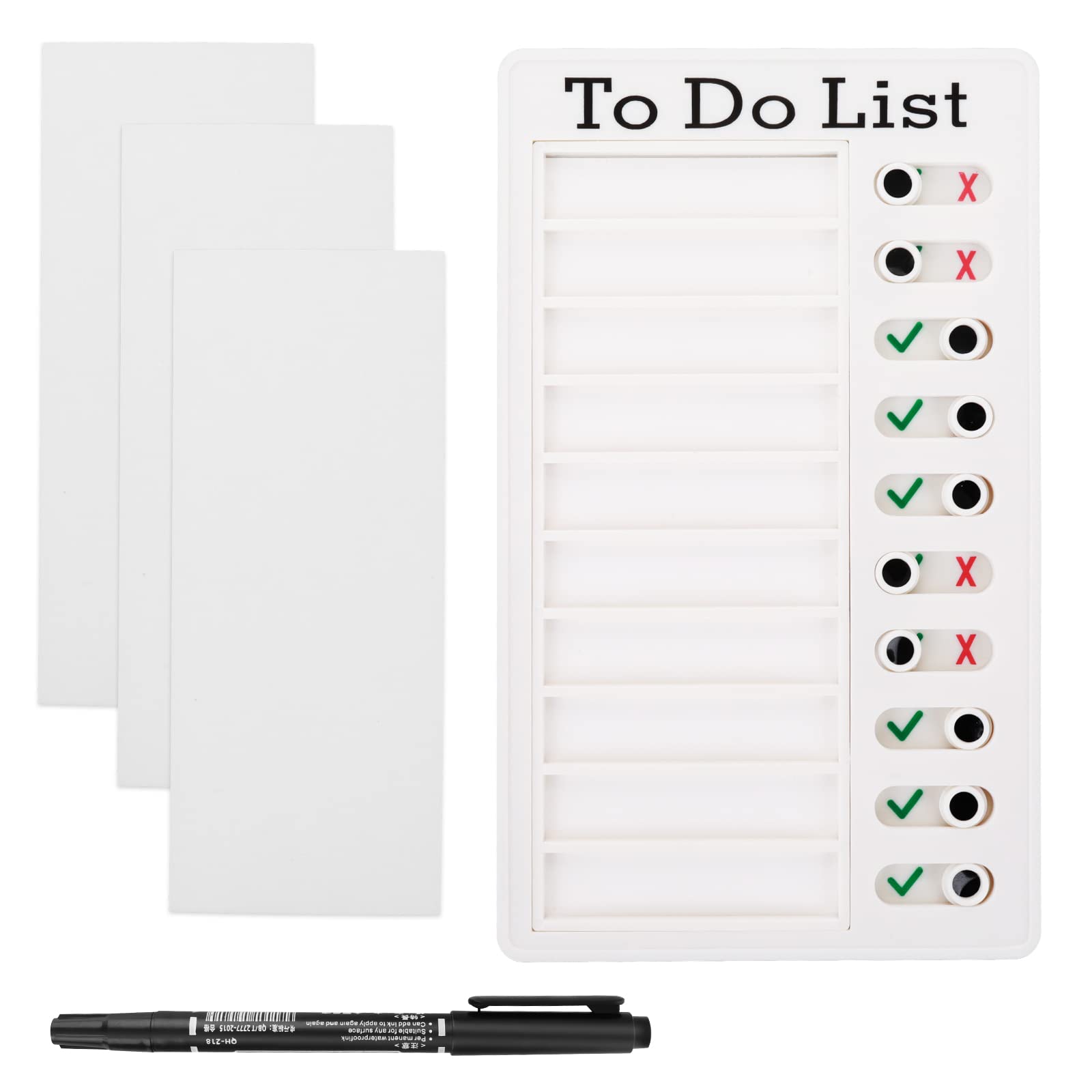 Buy Checklist Board to do List with Pen, Chore Chart Memo Boards with 2 ...