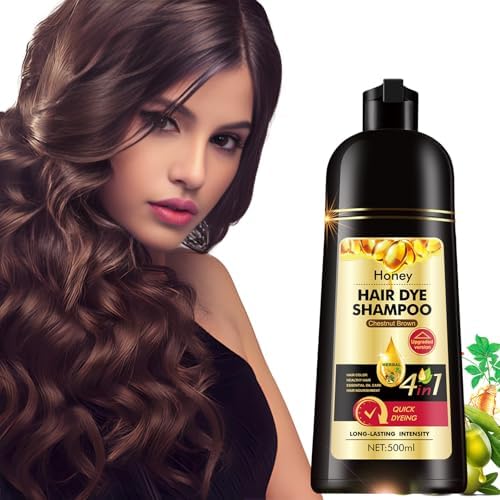 Amazon.com : TGTXDEA Herbal Instant Hair Dyeing Shampoo - Chestnut ...