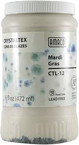 Amazon.com: AMACO Crystaltex Glaze Mardi Gras