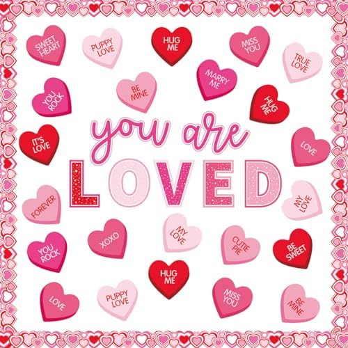 Amazon.com : Pasimy Valentine's Day Bulletin Board Decorations Set ...