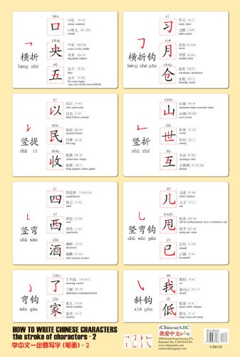 How to Write Chinese Characters: The 24 Strokes of Characters 2: Amazon ...